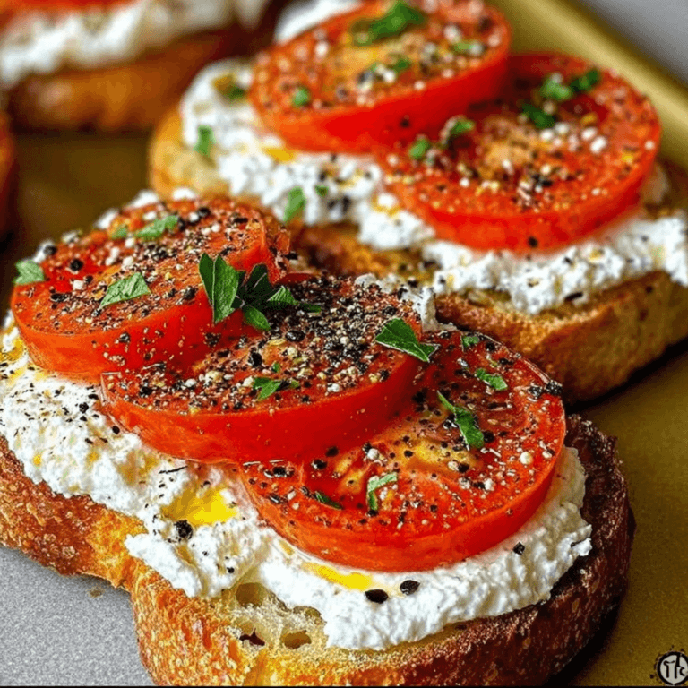 Creamy Ricotta & Tomato Sourdough Toast - primetasty.com