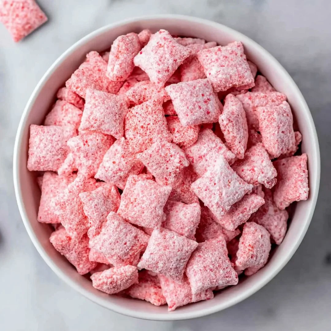 Quick Strawberry Shortcake Puppy Chow